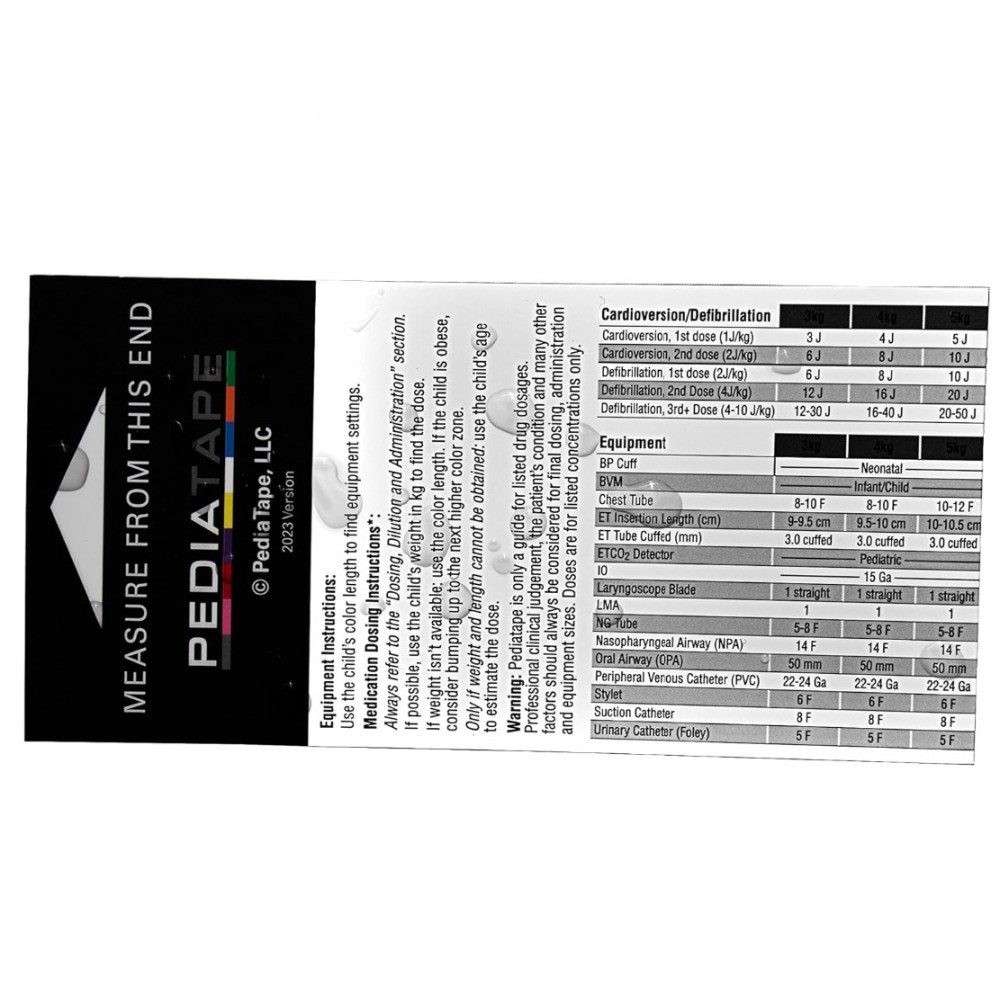 Pediatape Pediatric Dosing Tape 2023 Version - Fu Kang Online Store