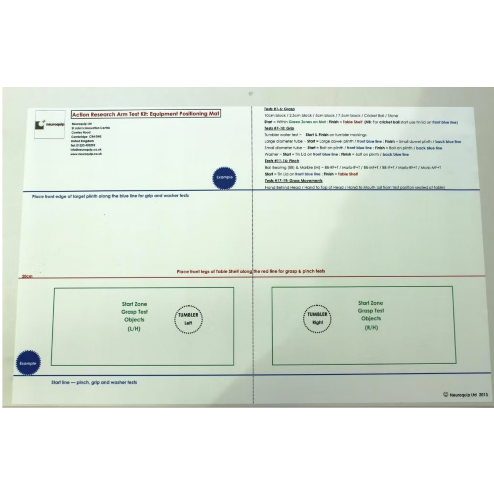 Neurological Action Research Arm Test Kit - Fu Kang Online Store