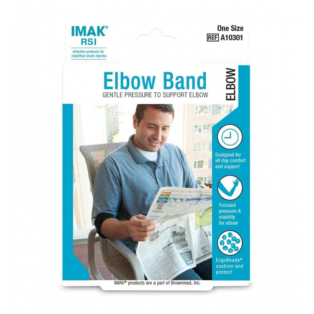 IMAK Brownmed RSI Elbow Band - Comfortable Elbow Support Brace for Men ...