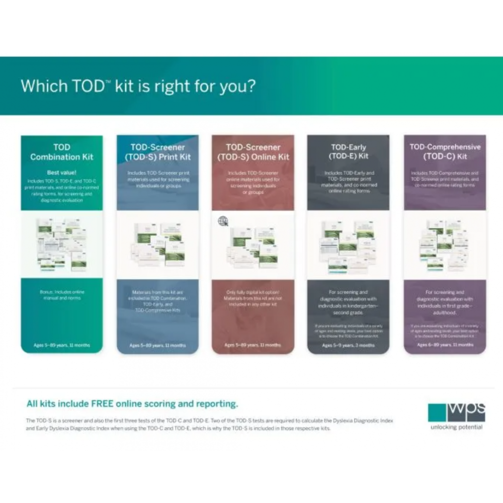 (TOD®) Tests of Dyslexia - Fu Kang Healthcare Online Shop