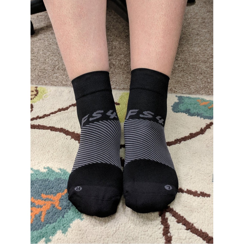 OS1st FS4 Plantar Fasciitis Sock Black Pkt 2 - Fu Kang Online Store
