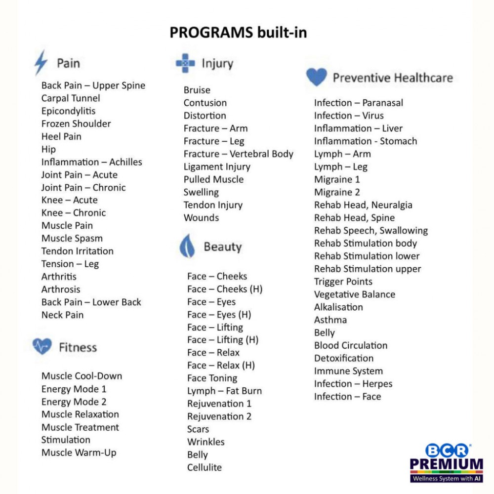 BCR-Therapie Biological Cell Regulation / BCR System Premium Wellness ...