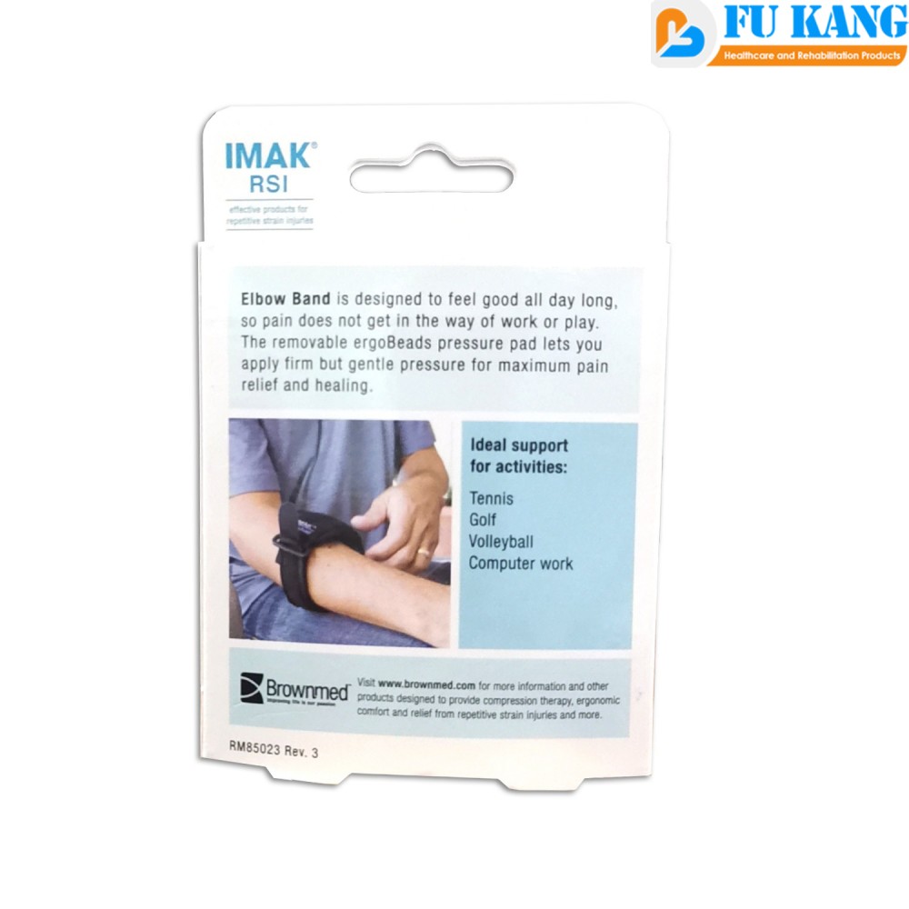 IMAK Brownmed RSI Elbow Band - Comfortable Elbow Support Brace for Men ...
