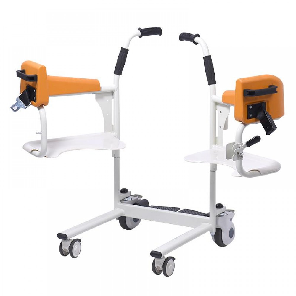 MoverTransfer Chair - Split Seat Shower Commode Transport Chair - Fu ...